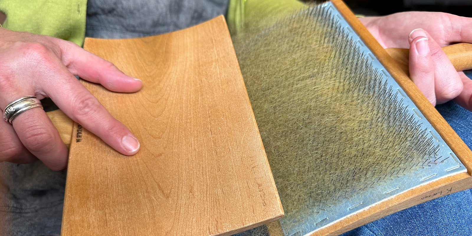 Carding Wool By Hand