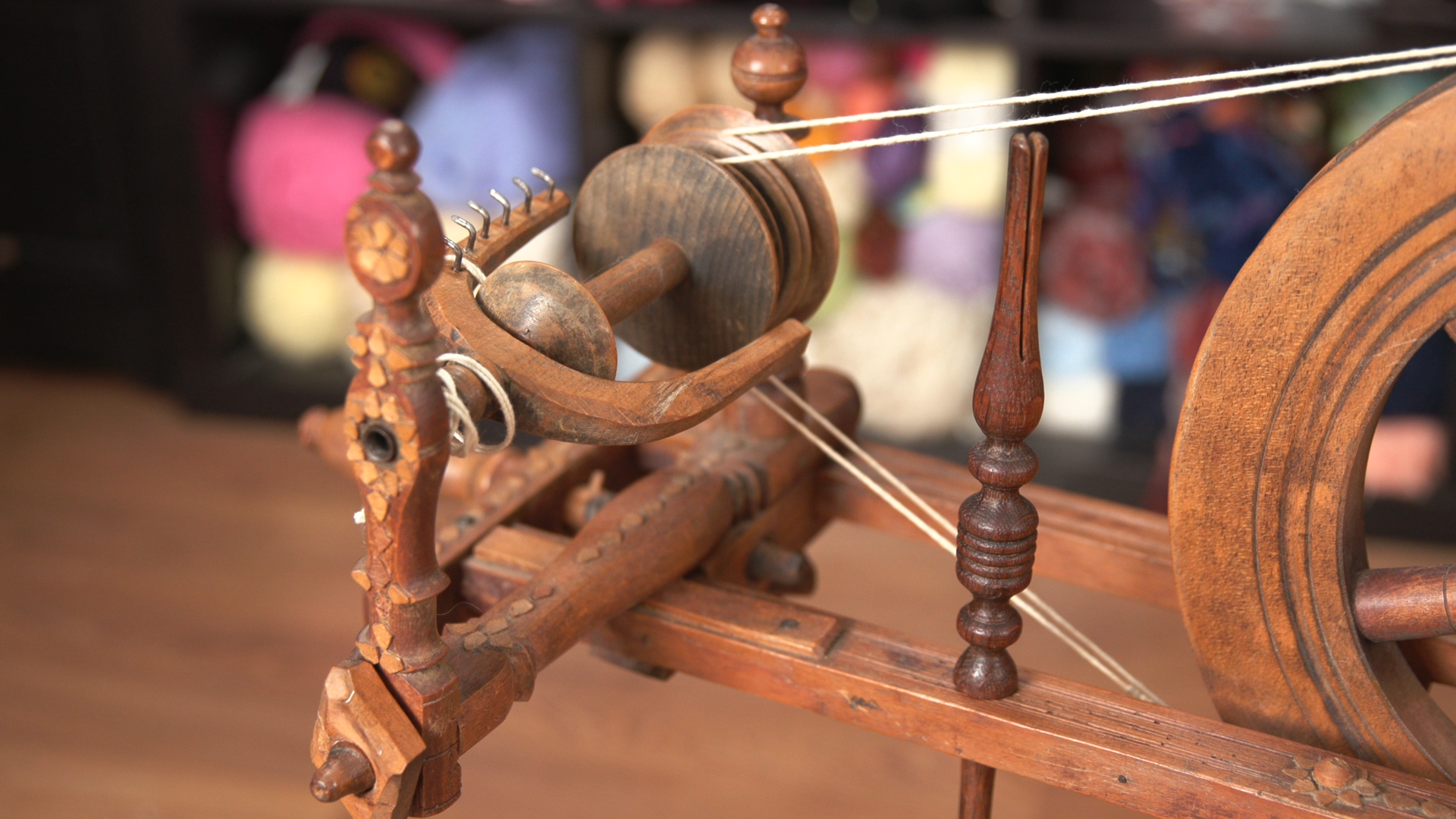 Spinning Wheel Wool