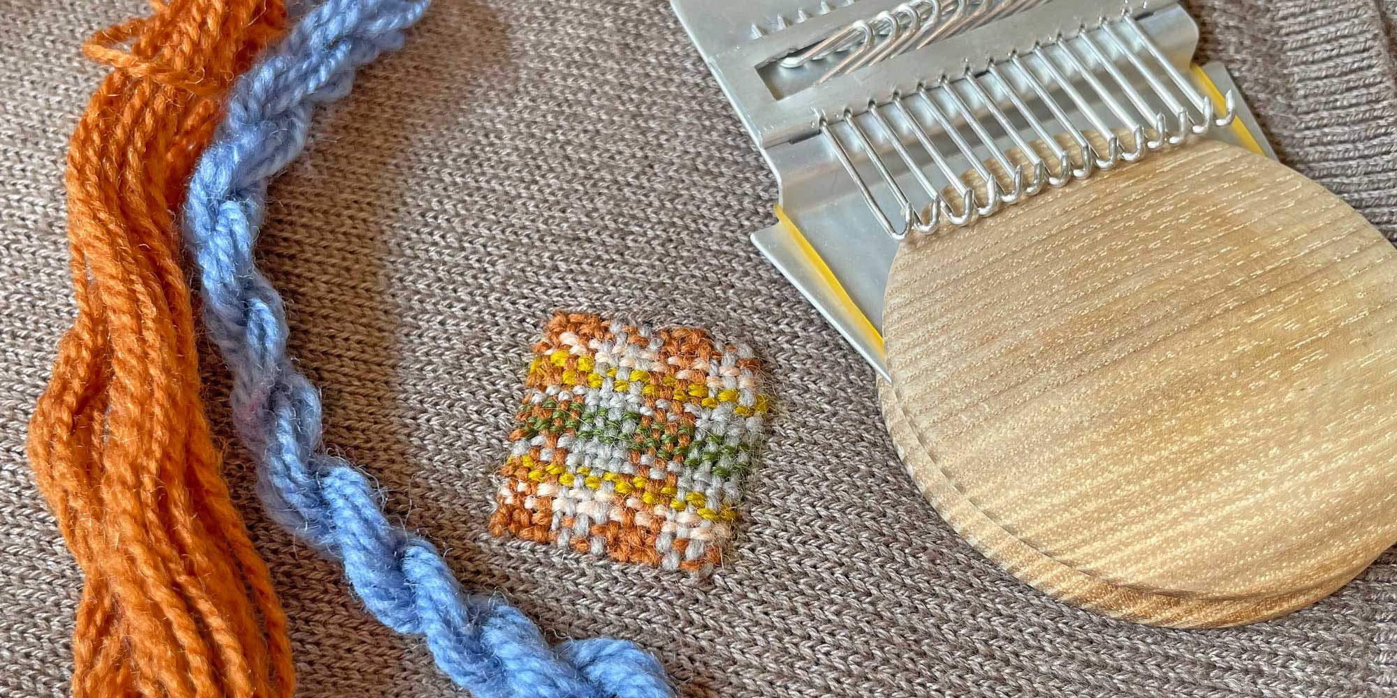 Visible Mending with a Darning Loom | Spin Off