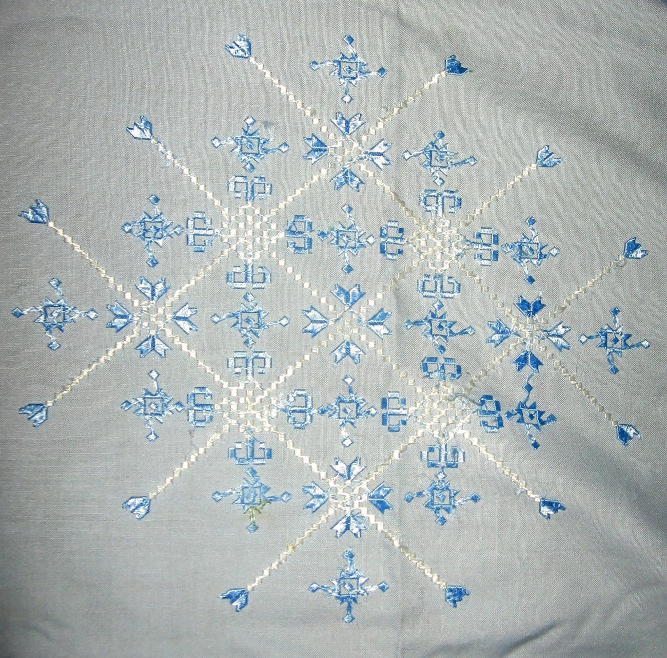 Intricately Stitched Tablecloth from Afghanistan | PieceWork