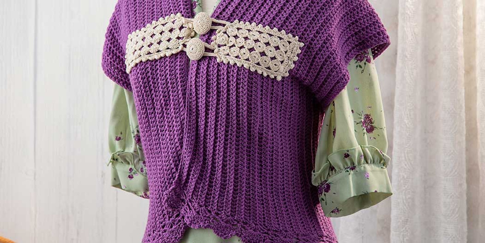 Sneak Peek: A Timeless Boudoir Jacket to Crochet | PieceWork