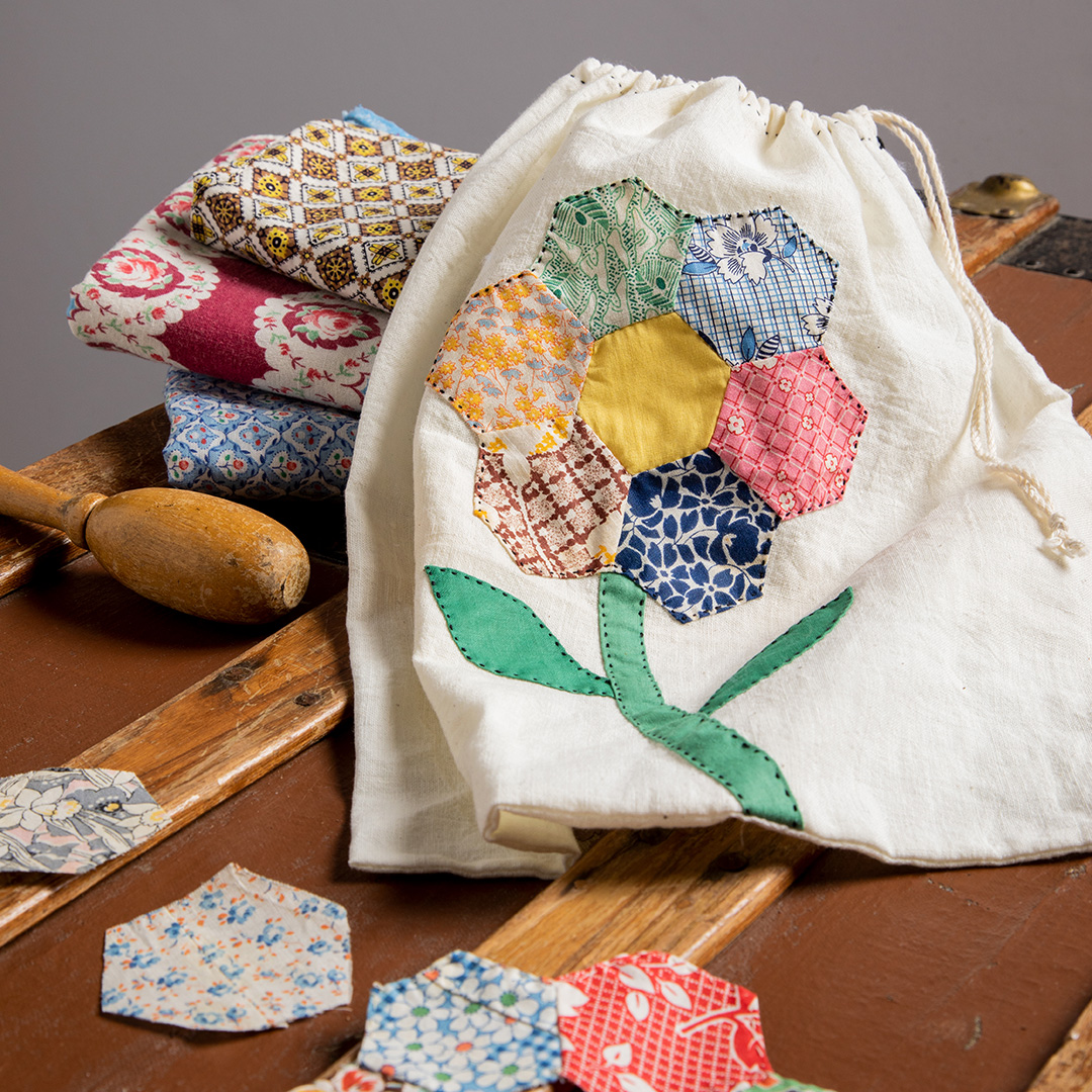 A Maker’s Marks: The Hexagon-Flower Mending Bag | PieceWork
