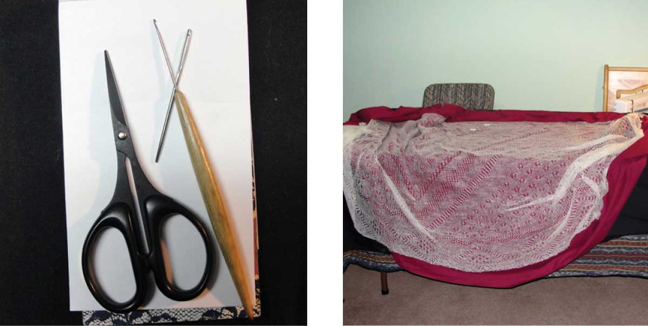 A Labor of Love: Repairing an Orenburg Lace Shawl | PieceWork