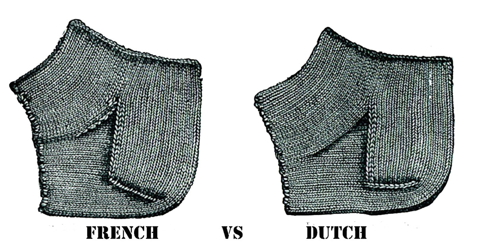 Tips for Practical Sock Knitting: French Heels Versus Dutch! | PieceWork