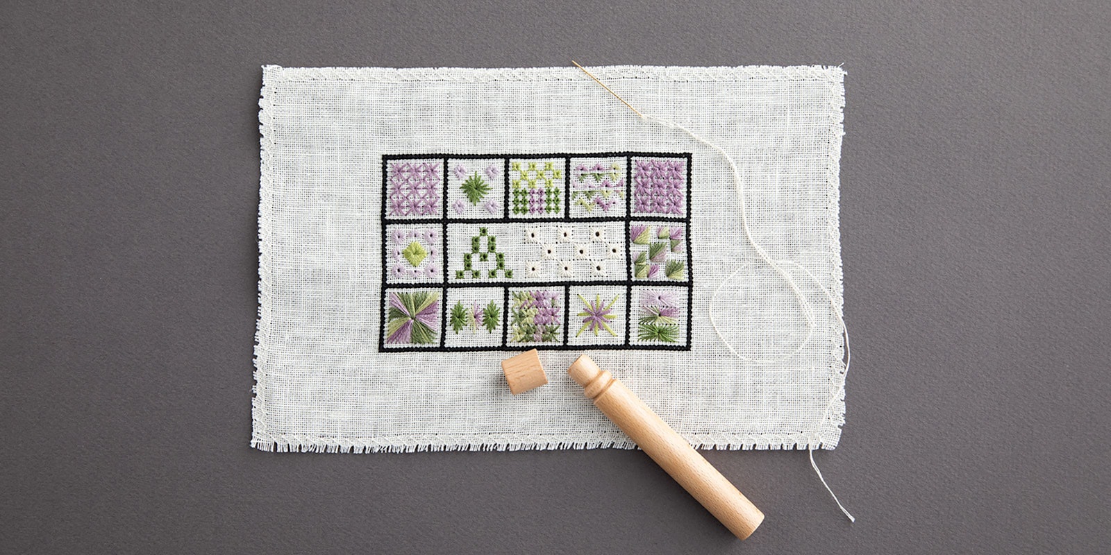 A Stitch in Time: Algerian Eye and Eyelet Stitch | PieceWork