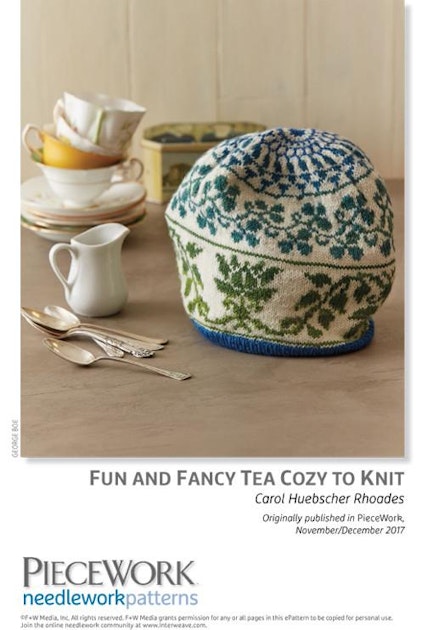 Fun and Fancy Tea Cozy to Knit Pattern Download | PieceWork Library
