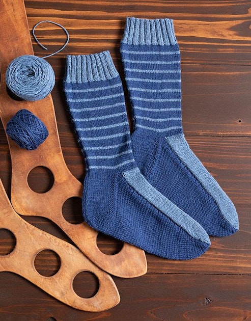 Weldon’s-Inspired Re-Footed Socks Knitting Pattern | PieceWork Library