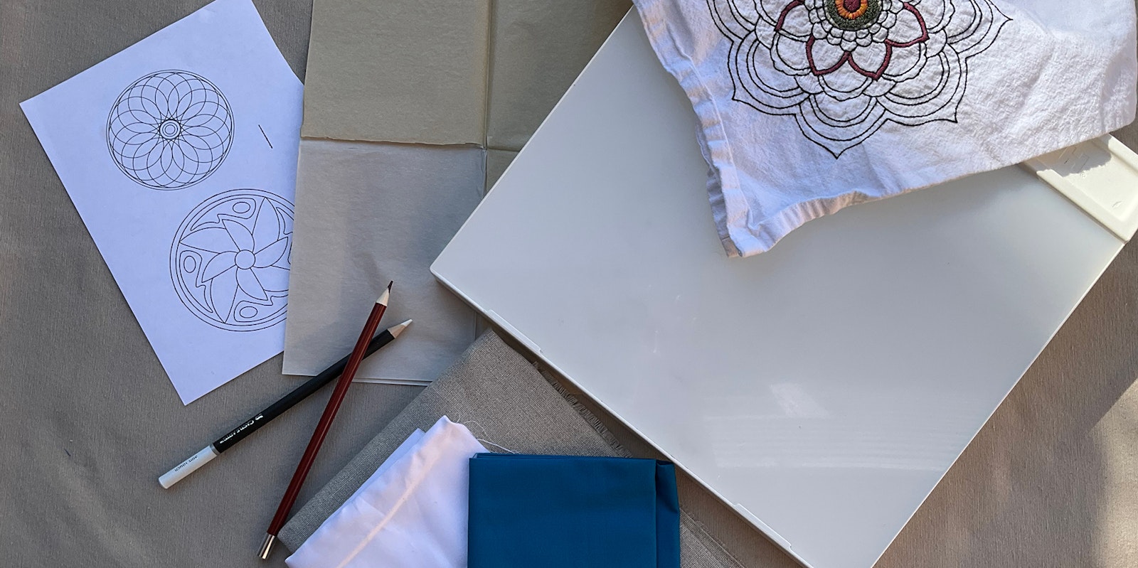 Transferring Designs to Fabric for Embroidery | PieceWork