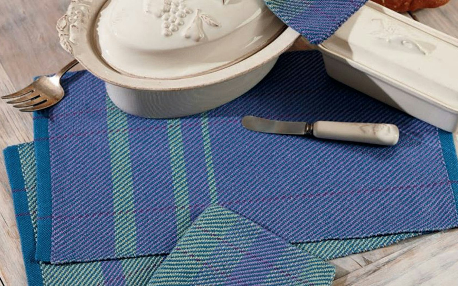 8-Shaft Double-Faced Twill Table Mats | Handwoven