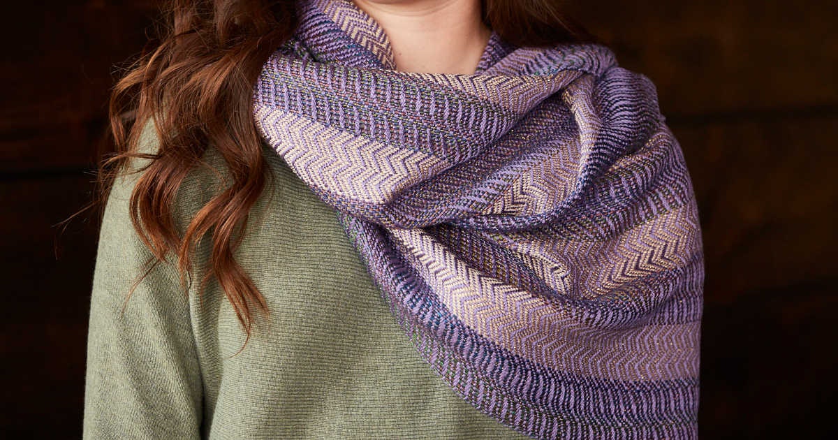 Fusion Sparkle Shawl | Handwoven