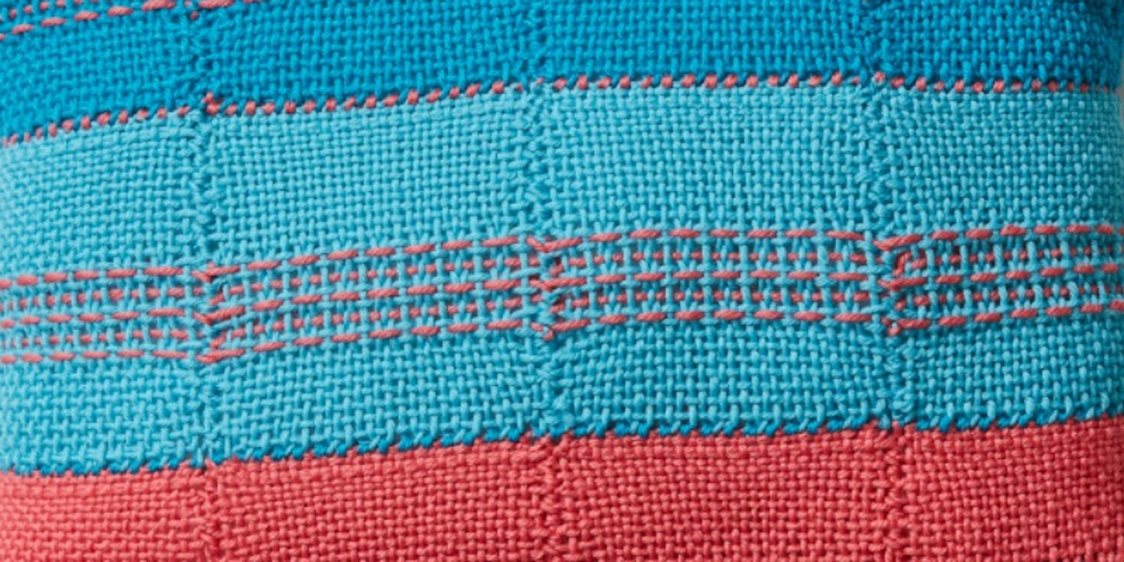 Pin-Striped Pin-Loom Pillow | Handwoven