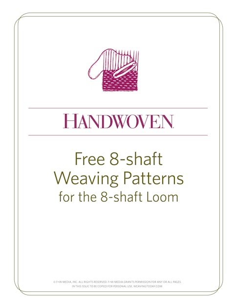 Free 8-Shaft Weaving Loom Patterns | Handwoven Library
