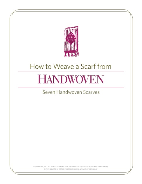 How to Weave a Scarf: 7 Free Scarf Projects | Handwoven Library