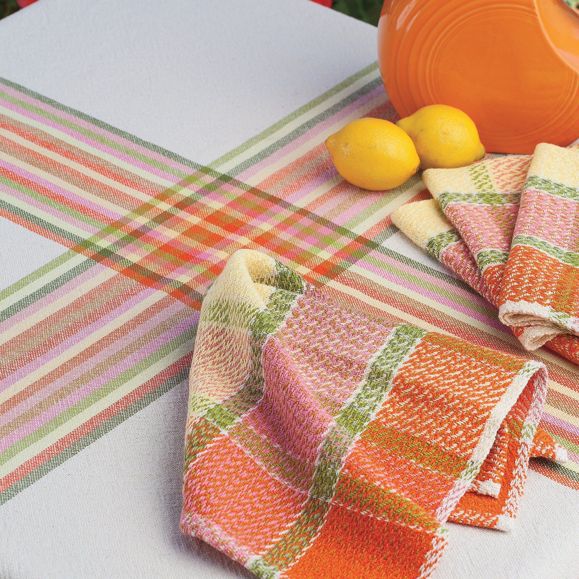 Fresh Citrus Tablecloth | Handwoven