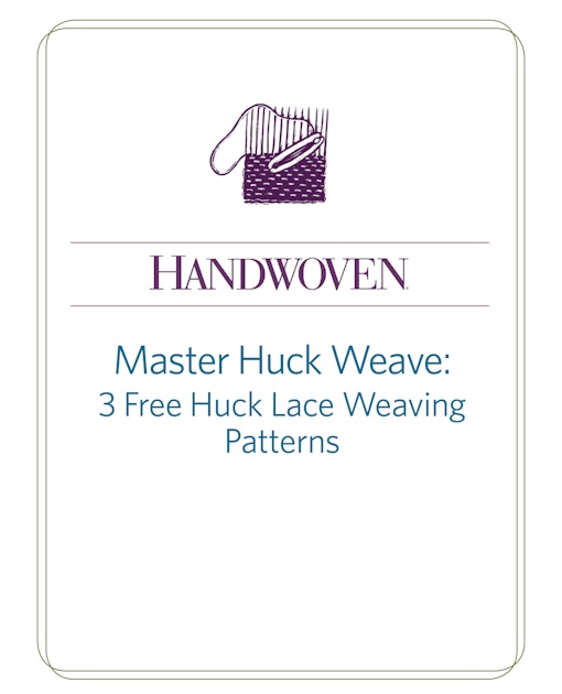 3 Free Huck Lace Weaving Patterns | Handwoven Library