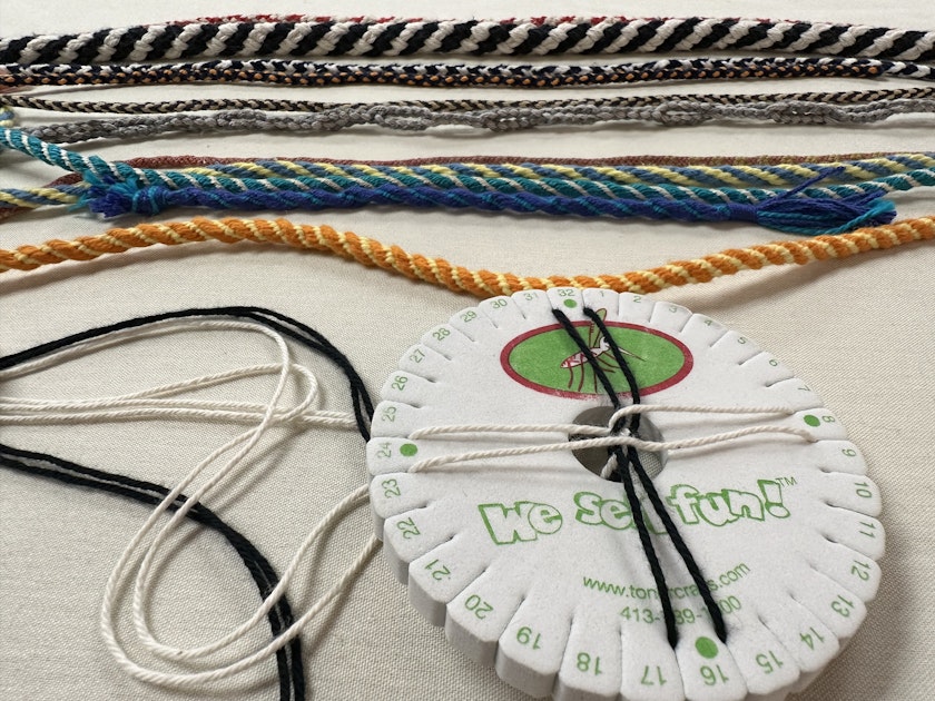 Kumihimo Sampler: Basic Spiral Braid + 3 Bonus Patterns | Handwoven Library