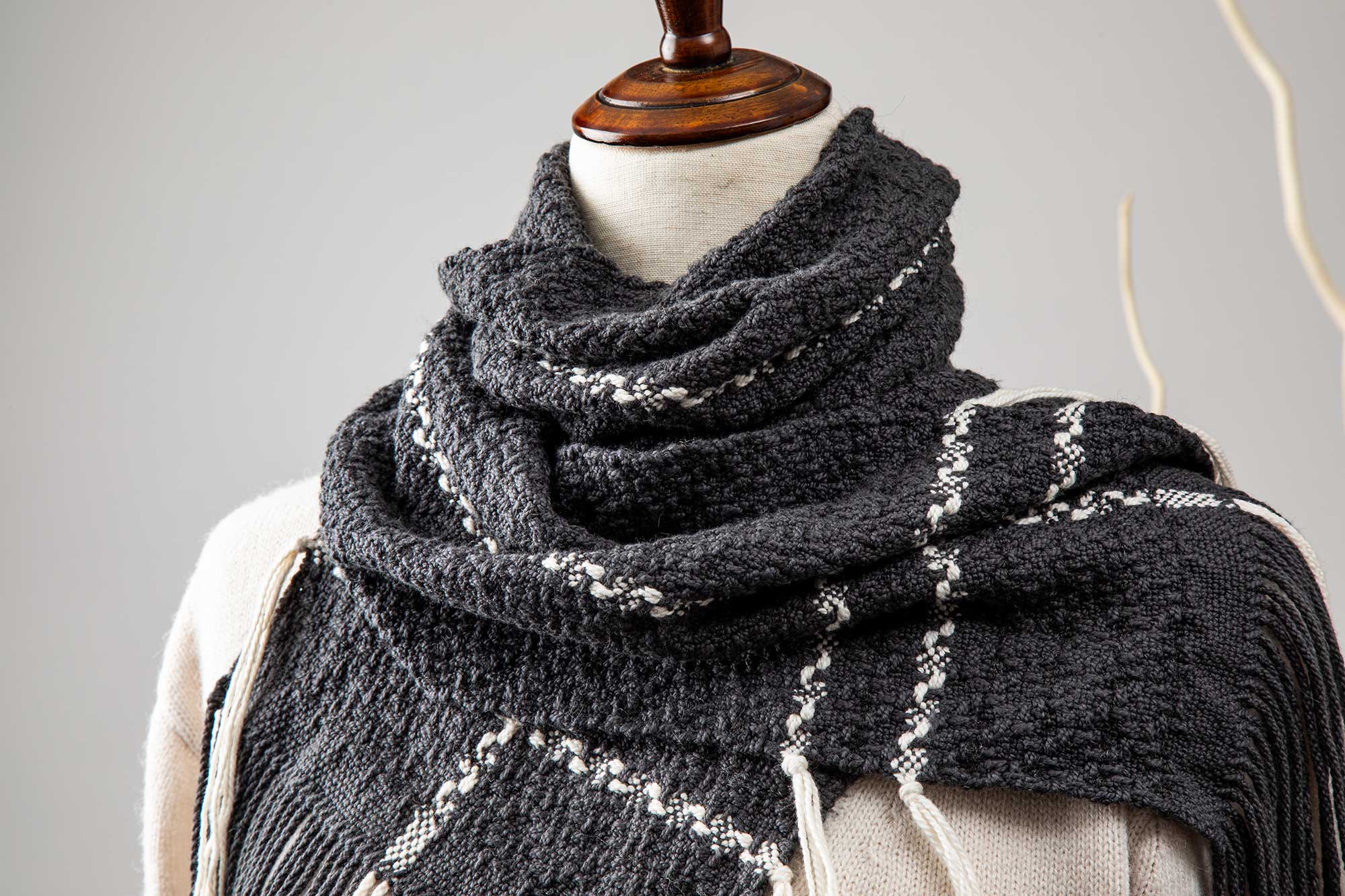 Weave Your Own Meteor Shower in a Twinkling Huck Scarf | Handwoven