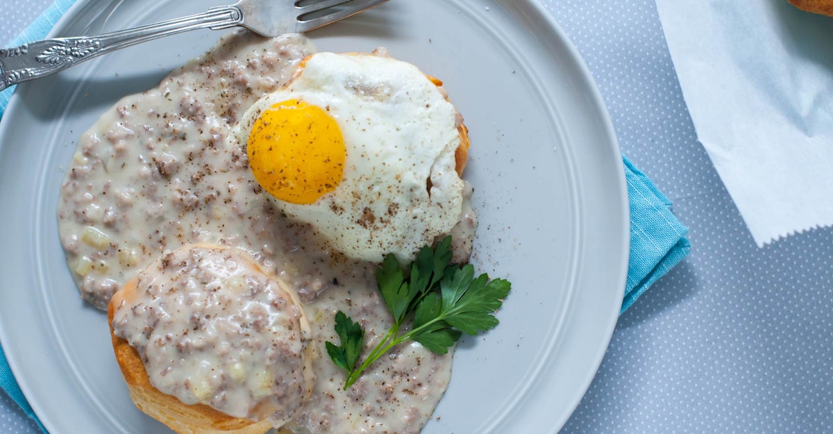 Biscuits and Porky Beer Gravy Recipe | Craft Beer & Brewing