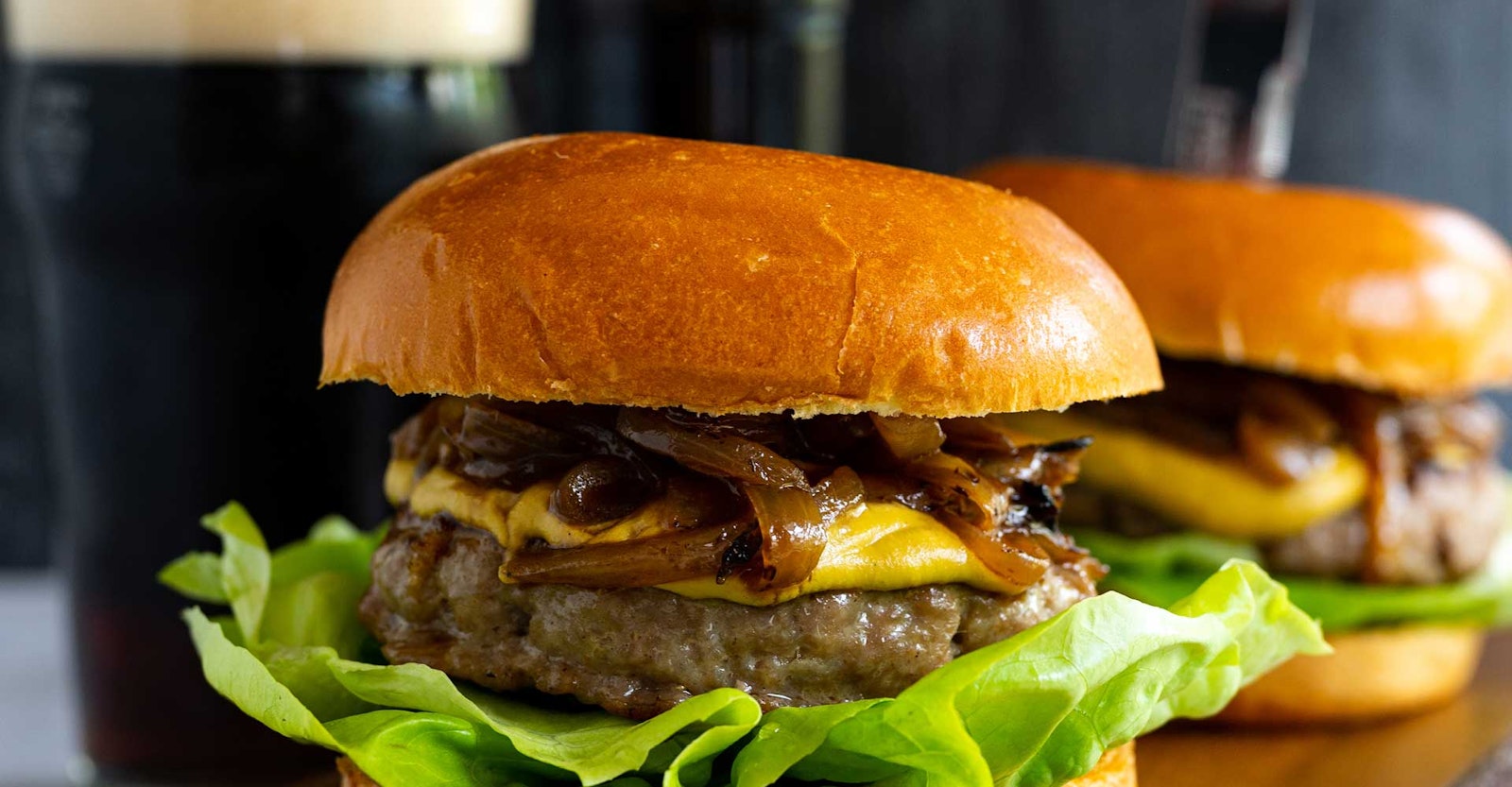 Cooking with Beer: Bratwurst Burger with Ale-Braised Onions & Spicy ...