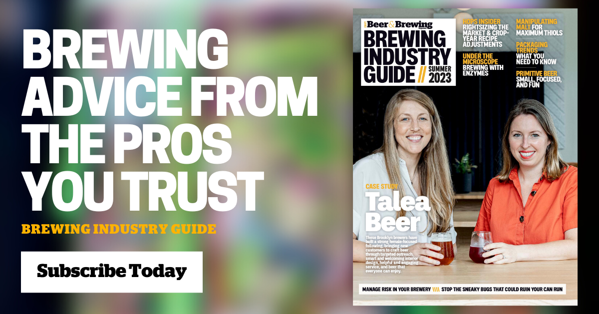 Subscription | Brewing Industry Guide