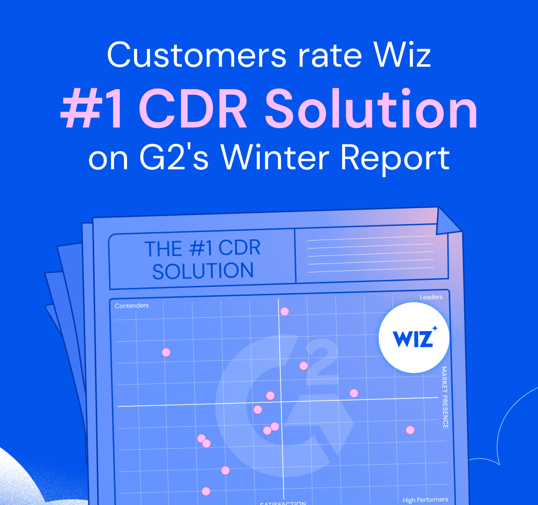 Wiz is the #1 CDR platform | G2 Report Winter 2025 | Wiz