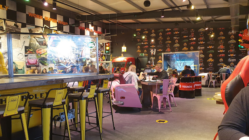 V-ATE Pit Stop - Automotive Themed Diner and Take-Out - AgeFriendly guide
