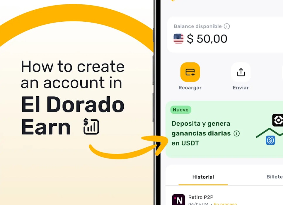 El Dorado P2P How to open your account in El Dorado Earn and start ...