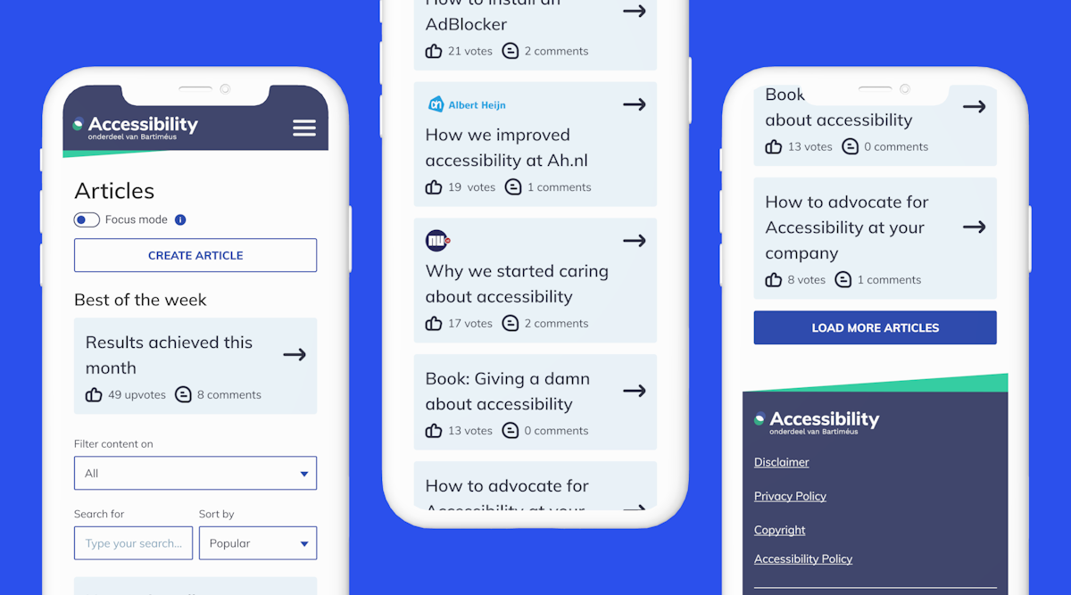 Improving accessibility on the web