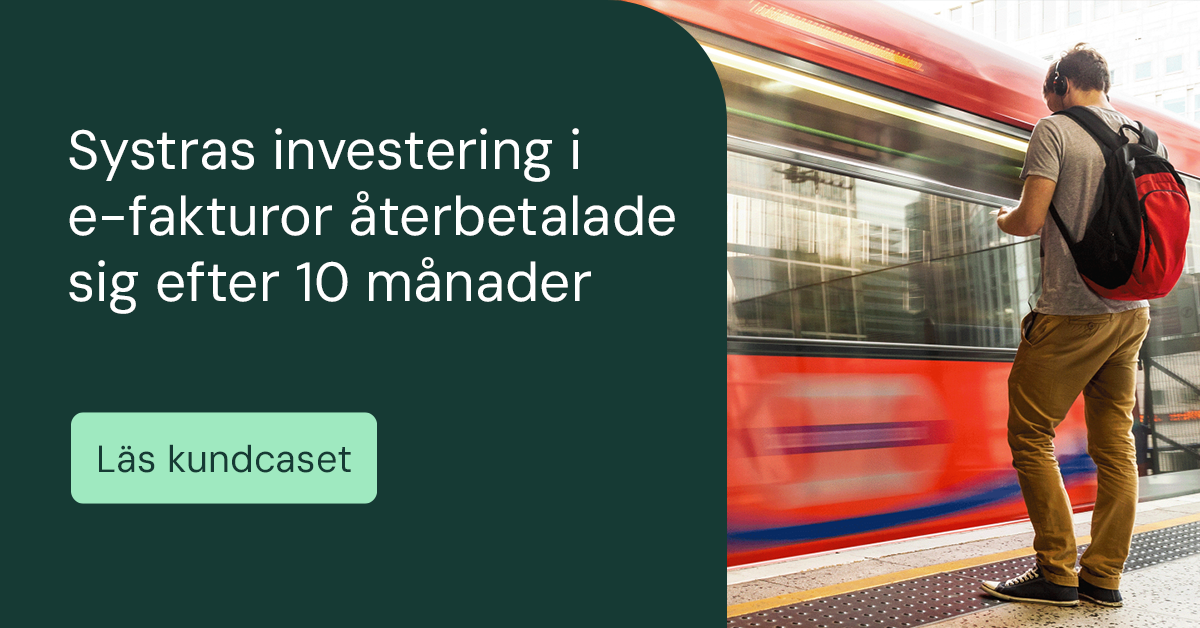 Systra AB nådde break-even på e-fakturor på 10 månader