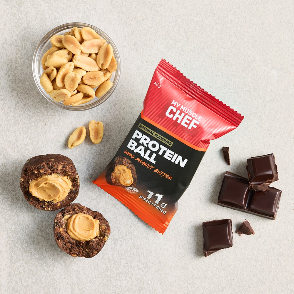 Protein Ball 12 Pack: Choc Peanut Butter | My Muscle Chef