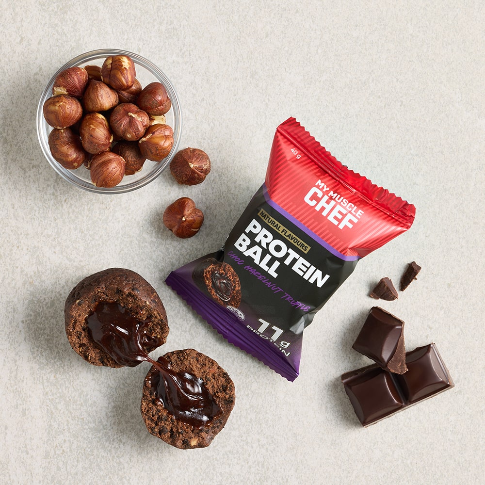 Protein Ball 12 Pack: Choc Hazelnut Truffle | My Muscle Chef