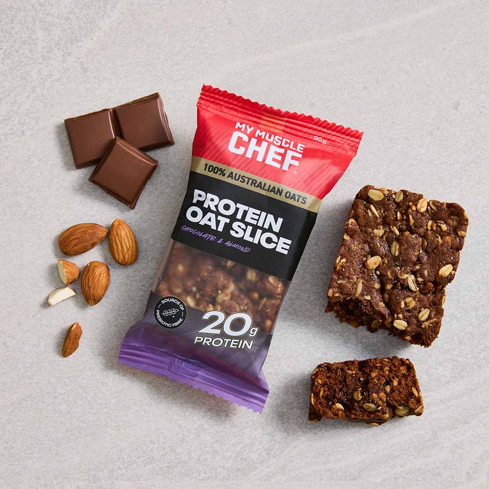Protein Oat Slice 12 Pack: Chocolate & Almond | My Muscle Chef
