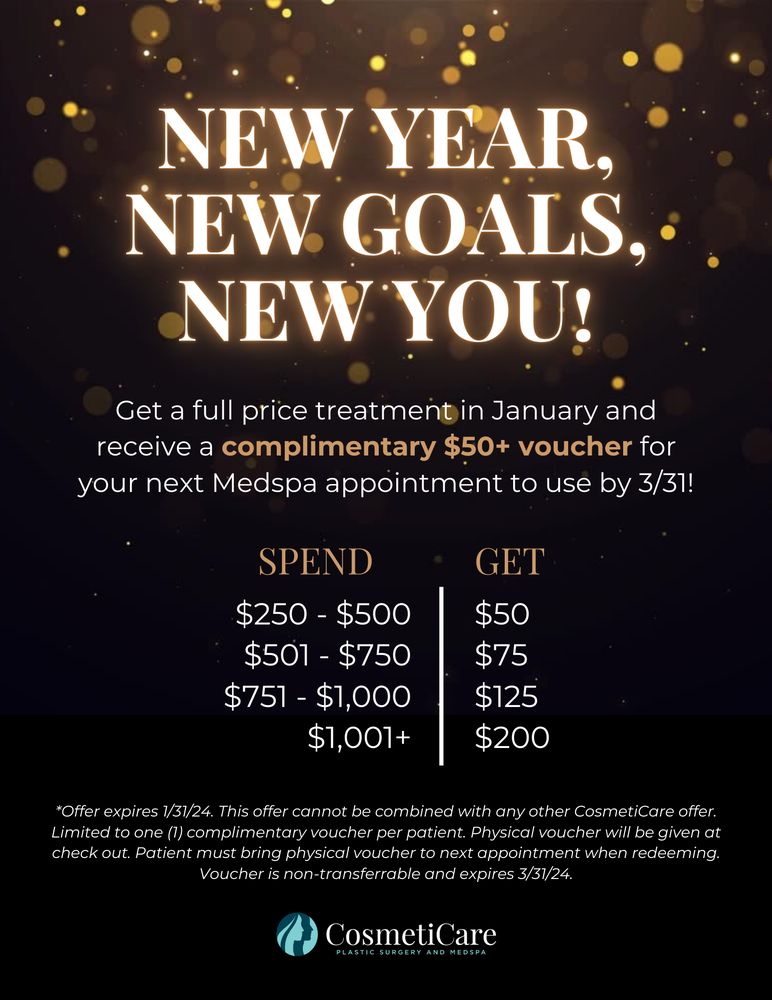 Current & Upcoming Specials | CosmetiCare