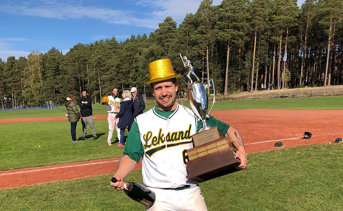 Grattis Simon till SM-guld i Baseball!