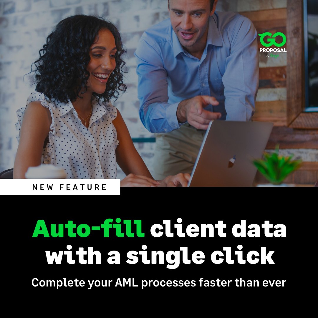 New feature announced: GoProposal AML · Resource Center · News · App ...