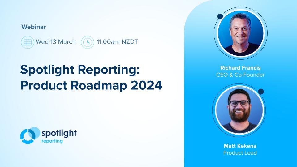 Spotlight Reporting: Product Roadmap 2024 · Resource Center · Webinar ...