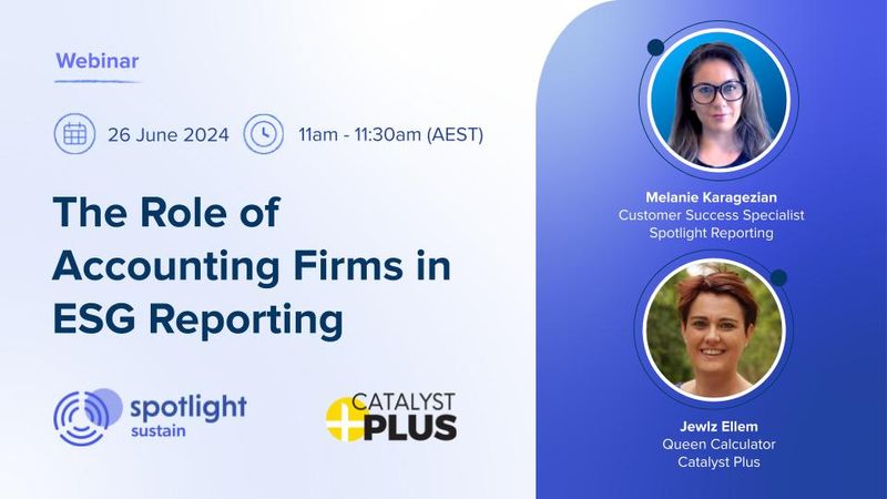 The Role of Accounting Firms in ESG Reporting with Spotlight Reporting · Resource Center ...
