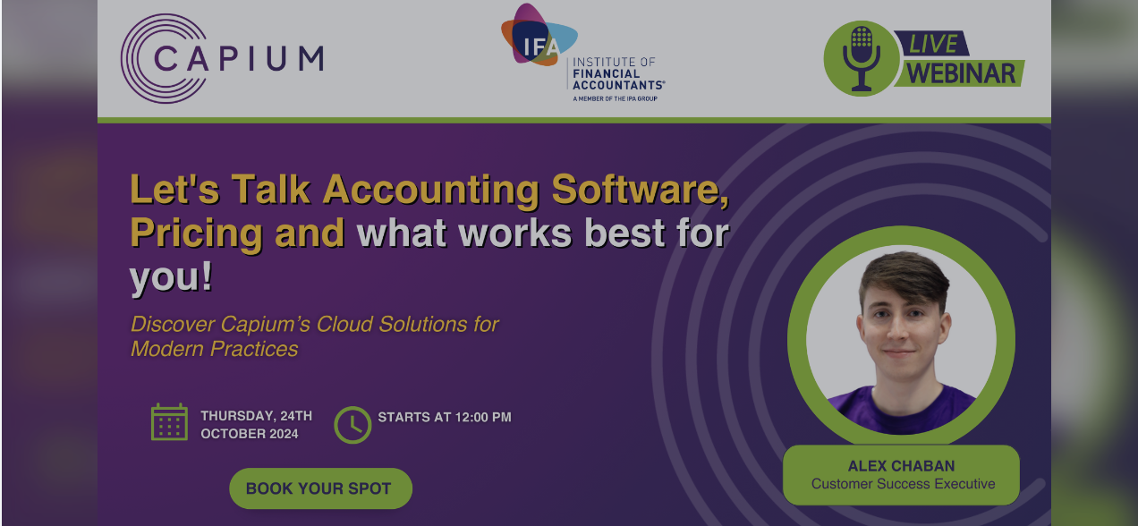 IFA & Capium Webinar: Let's Talk Accounting Software, Pricing and what ...