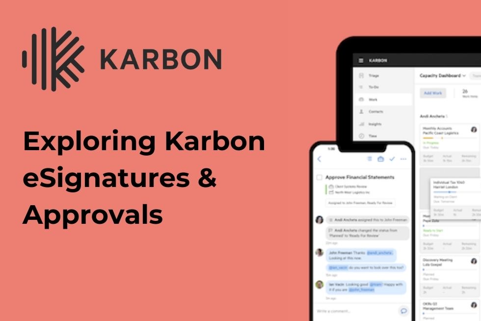 Karbon Esignatures Approvals General Release Resource Center