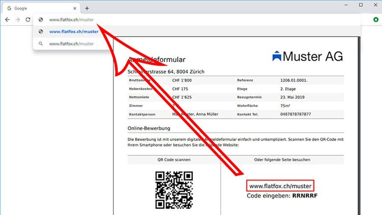 Anleitung zum Flatfox Anmeldeformular | Flatfox