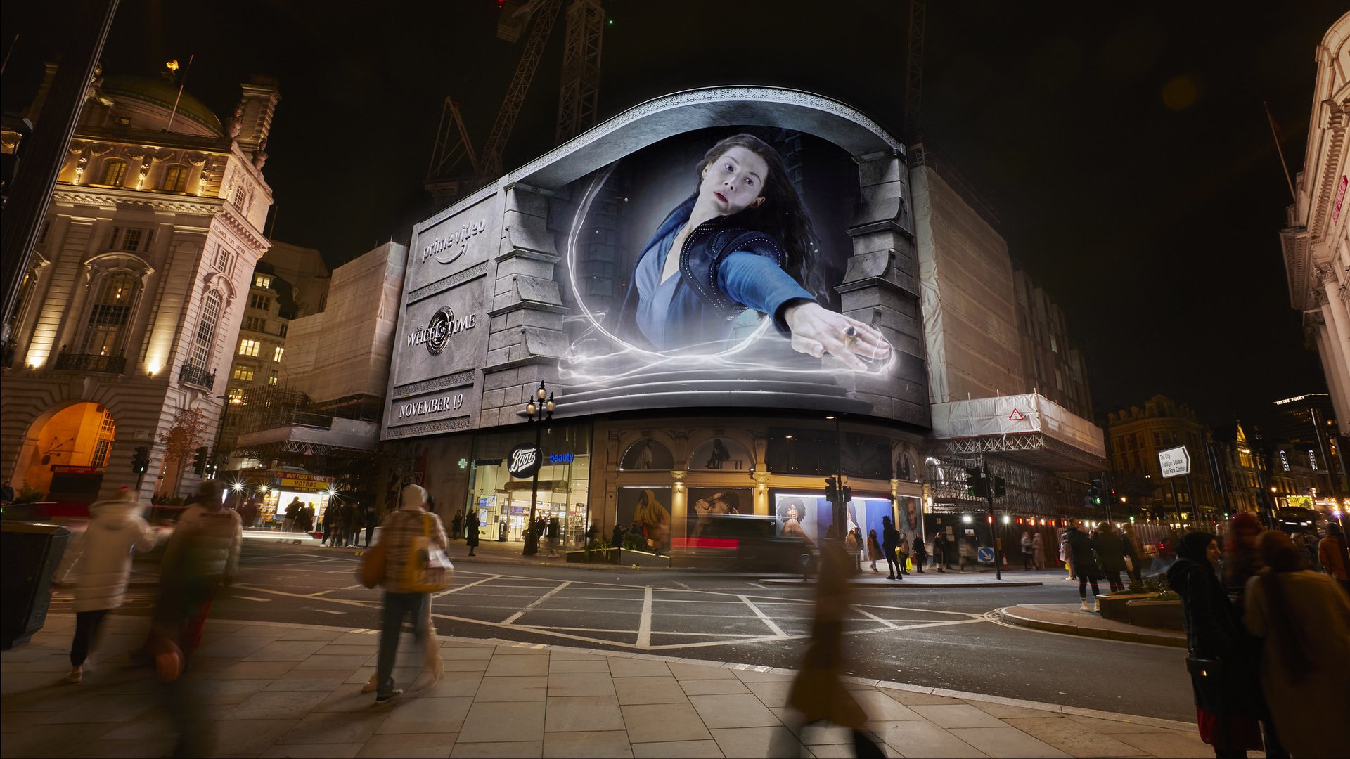 Prime Video's giant anamorphic billboards for Wheel of Time literally pop