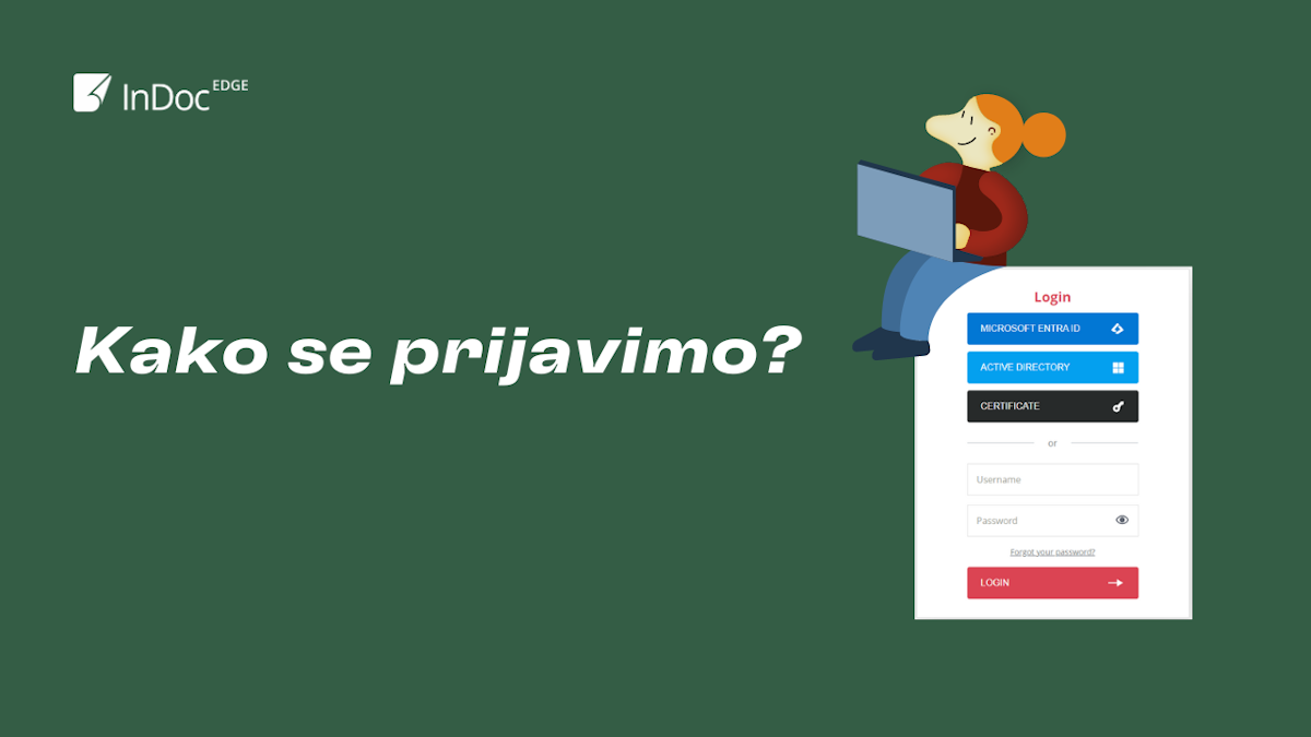 Kako se prijavimo v InDoc EDGE | InDoc EDGE