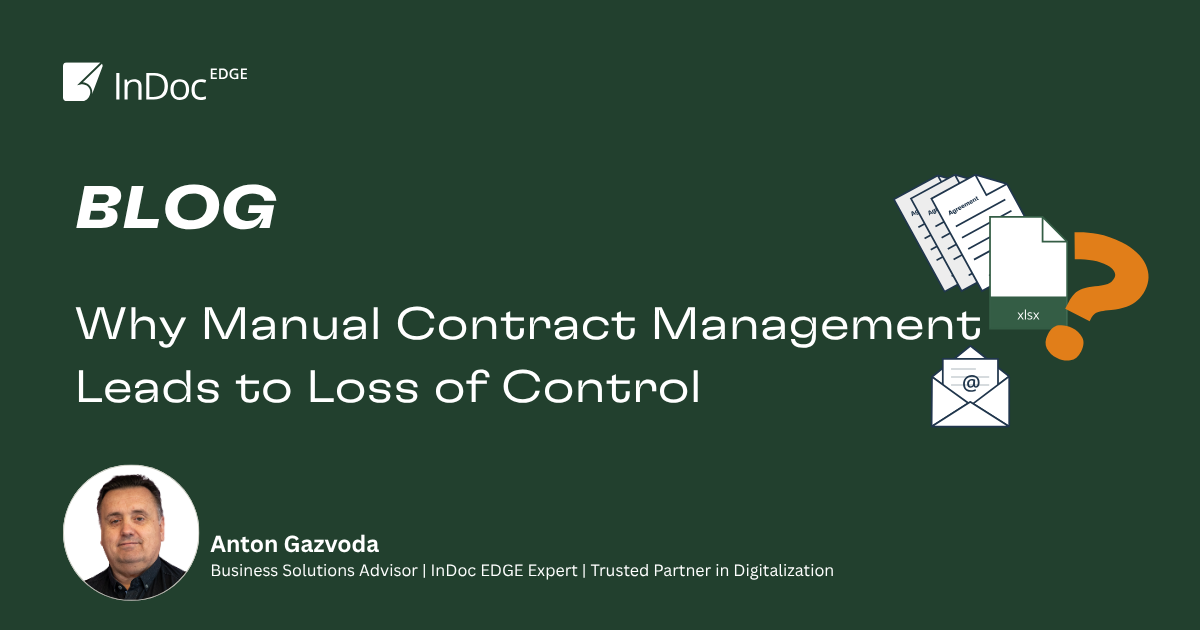 Manual Contract Management: Why Excel do Not Provide Control