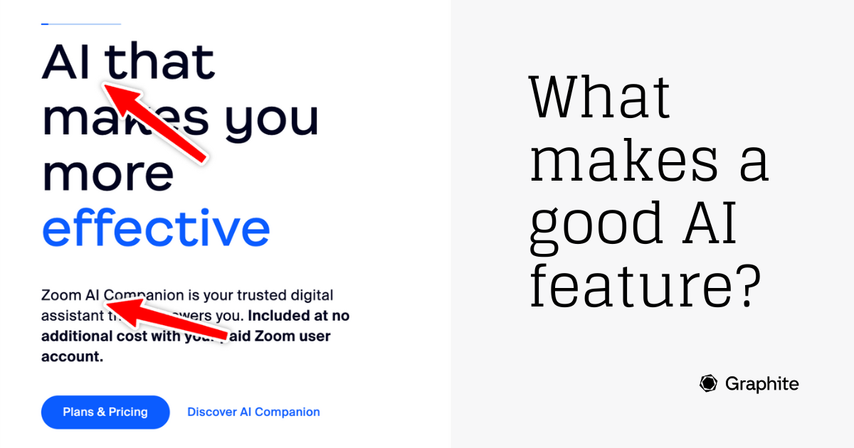 The core principles of building a good AI feature