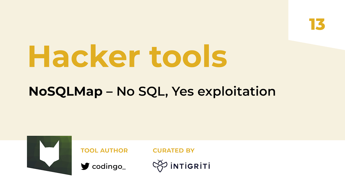 Hacker Tools Nosqlmap No Sql Yes Exploitation