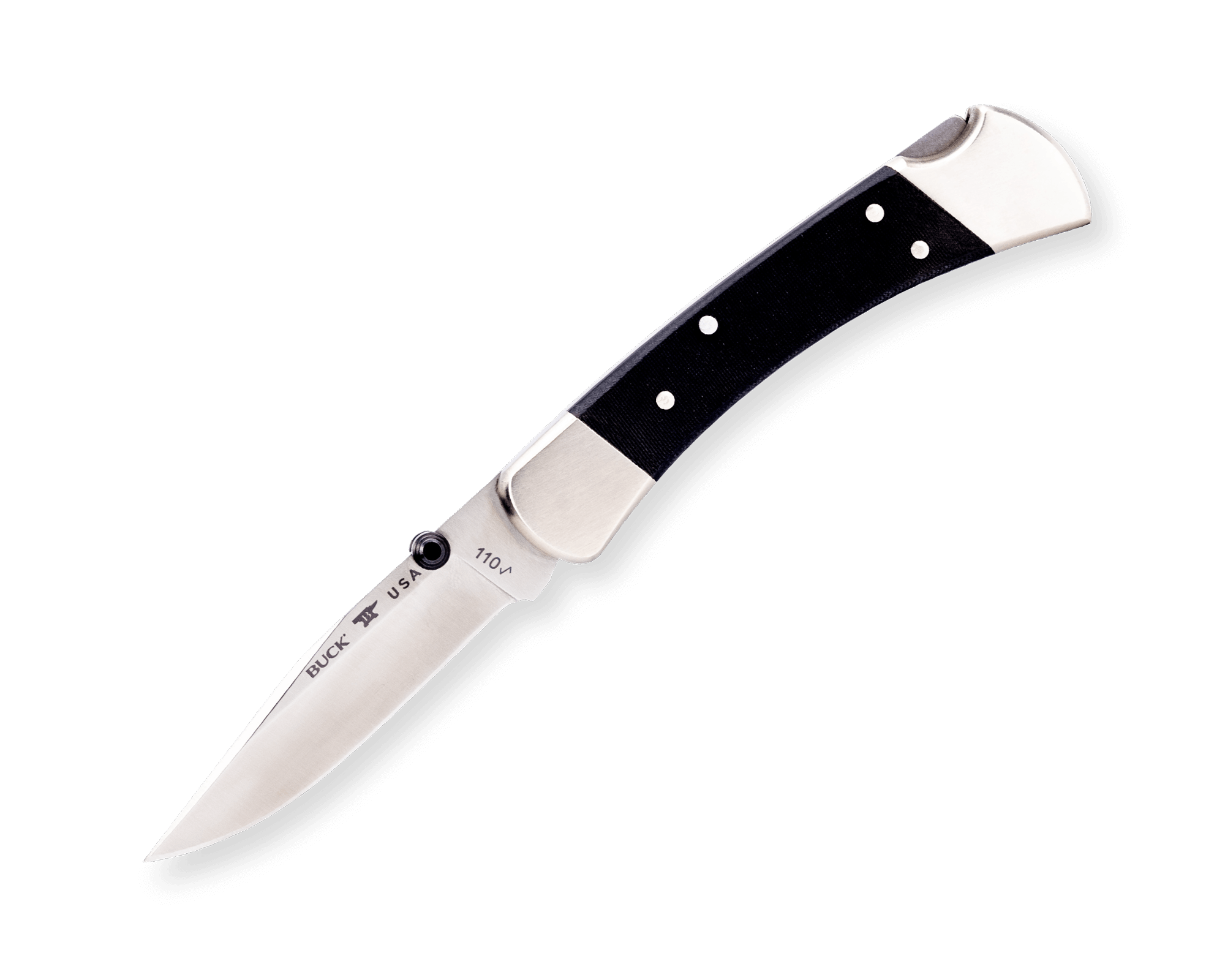 110 Folding Hunter - Black G10 - Buck® Knives OFFICIAL SITE
