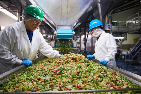 Vegetables prepared and packaged according to your needs