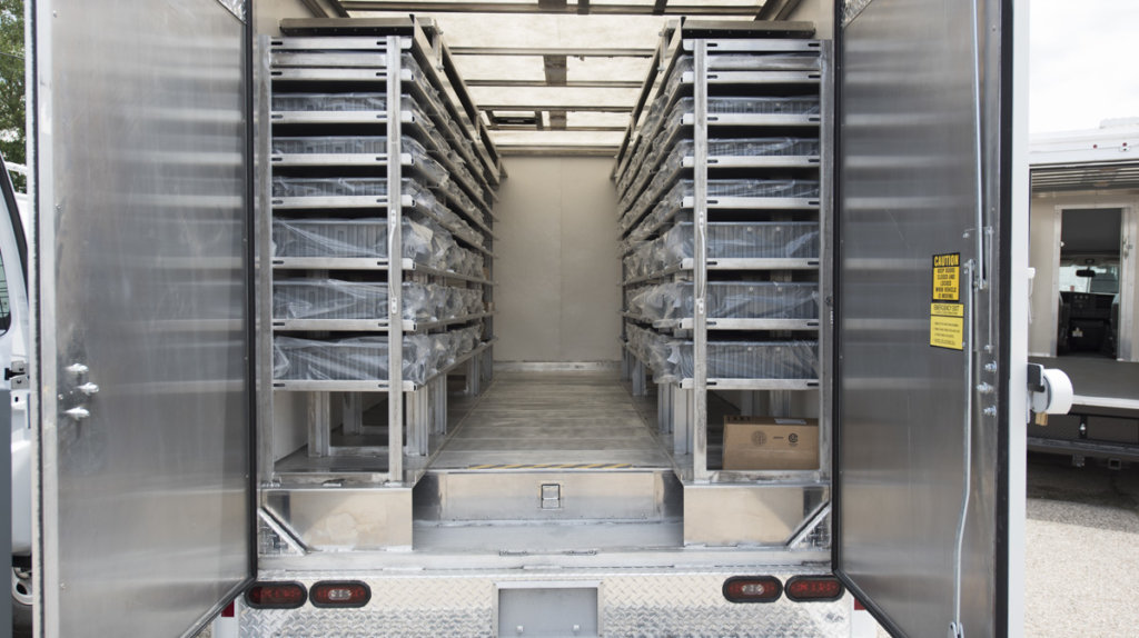 Work Truck Inventory Management Shelving | Mike Albert Upfitting