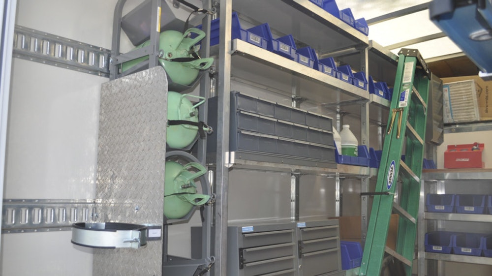 HVAC Work Van Setup
