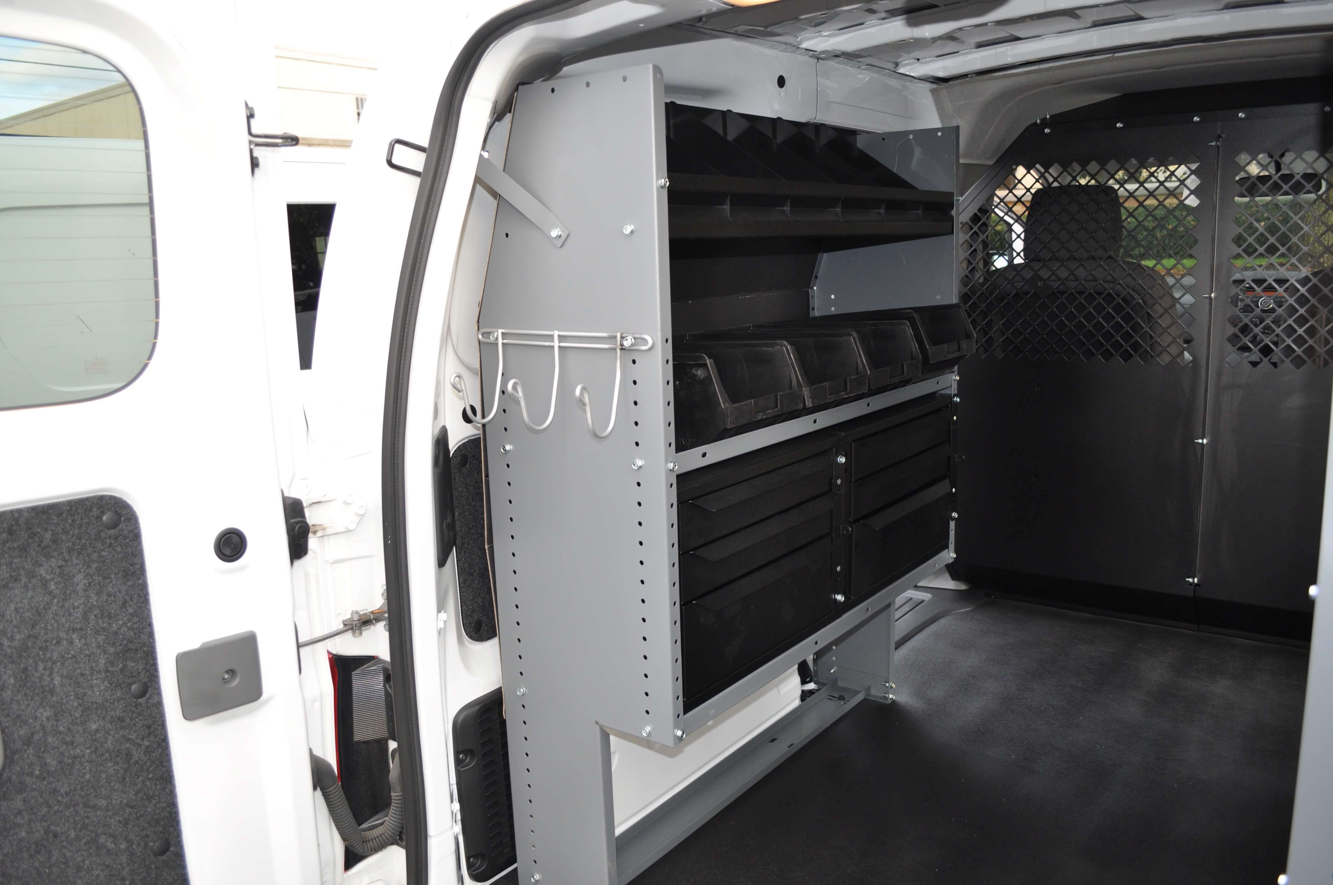 Work Truck & Van Shelving and Storage Bins | Mike Albert Upfitting